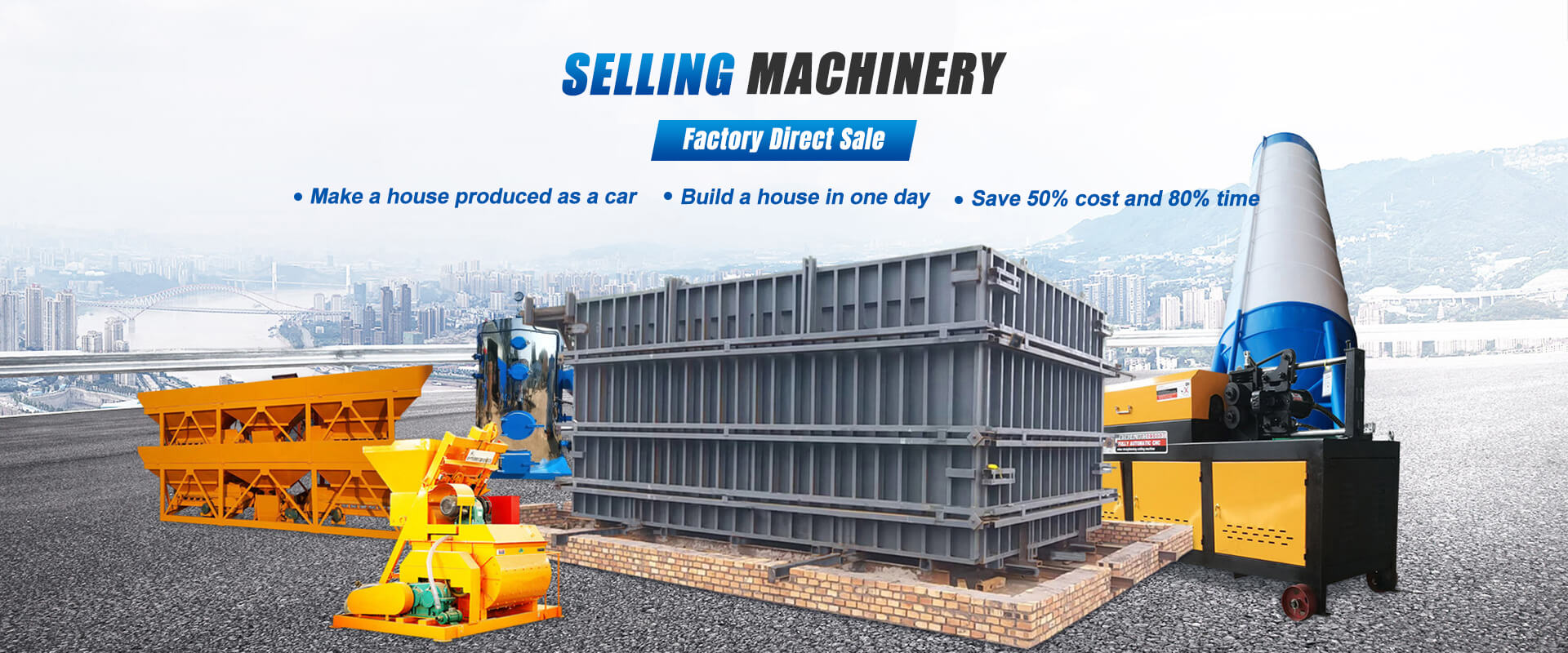 prefabricated concrete houses machine, modular cement house machine ...